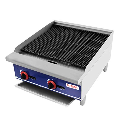 Commercial Countertop Radiant CharBroiler – KITMA 24 Inches Natural Gas ...